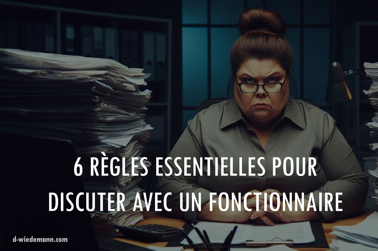 Comment discuter avec un fonctionnaire : 6 règles essentielles – RÉMY D ...