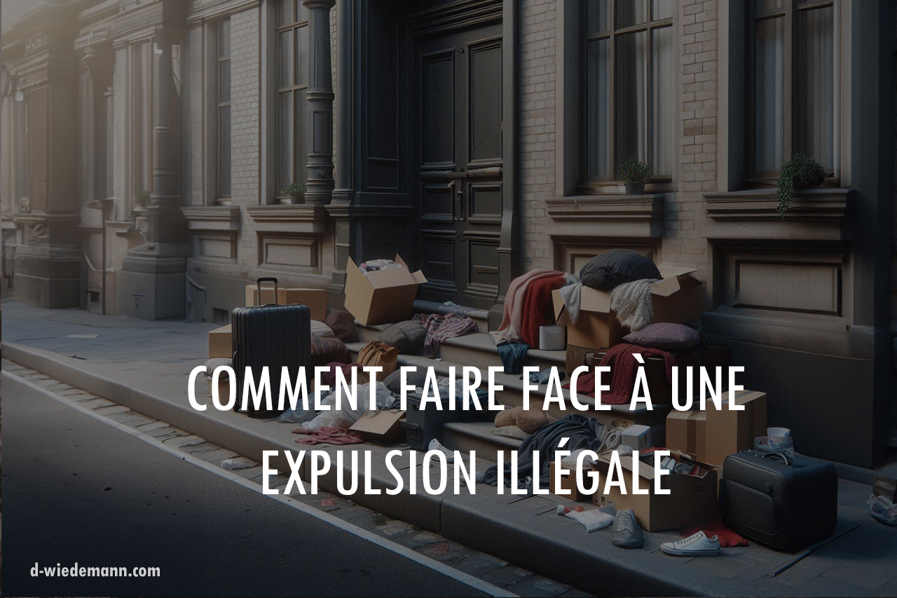 Comment faire face à une expulsion illégale – RÉMY D. WIEDEMANN